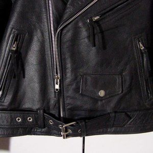 Fmc | Jackets & Coats | Fmc Motorcycle Black Leather Jacket Sz L | Poshmark